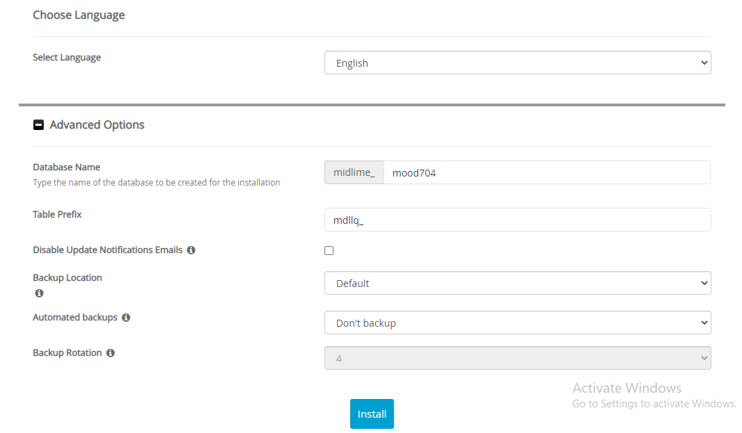 Easy way to install moodle manually or using softaculous – Hostrik Helpdesk